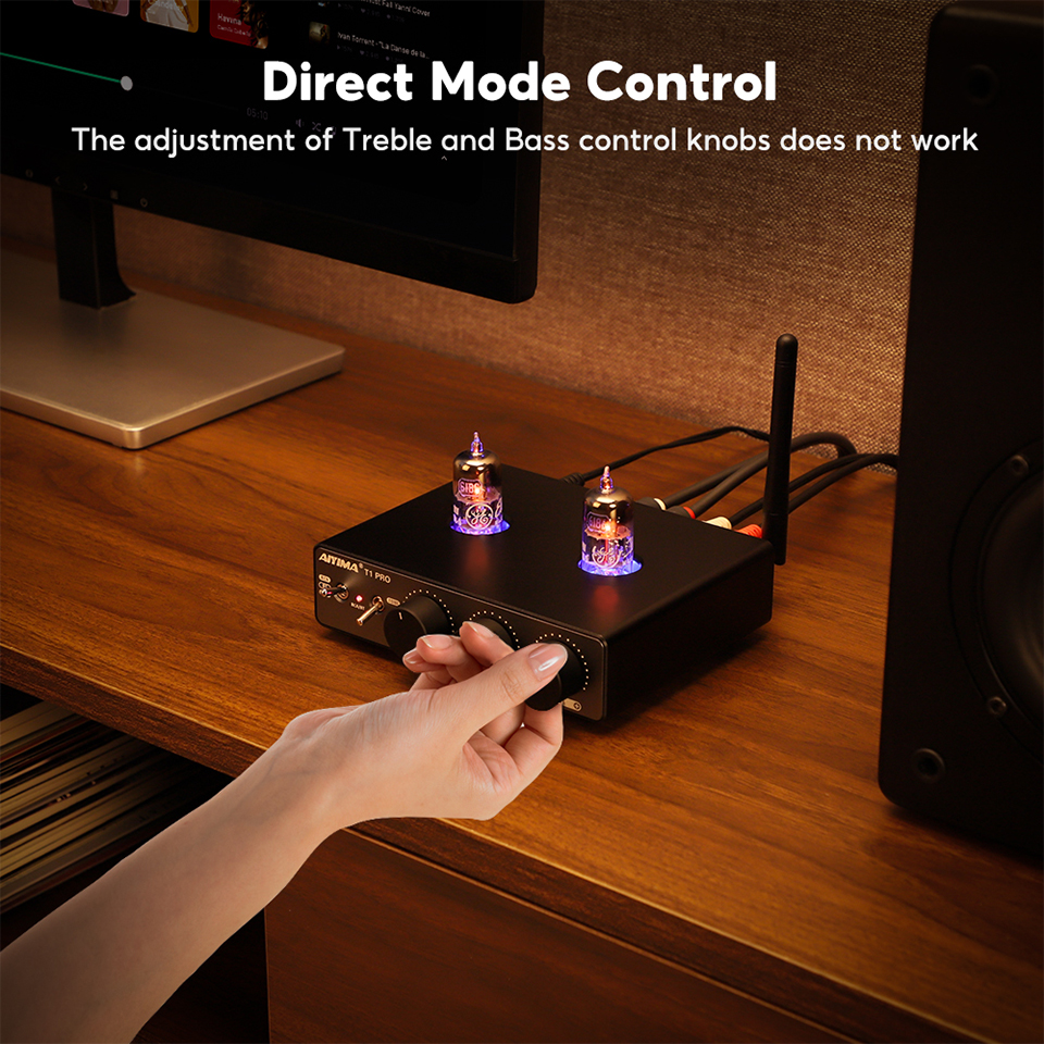 AIYIMA T1 PRO Vacuum Tube Preamplifier Amplifiers Home Audio RCA ...