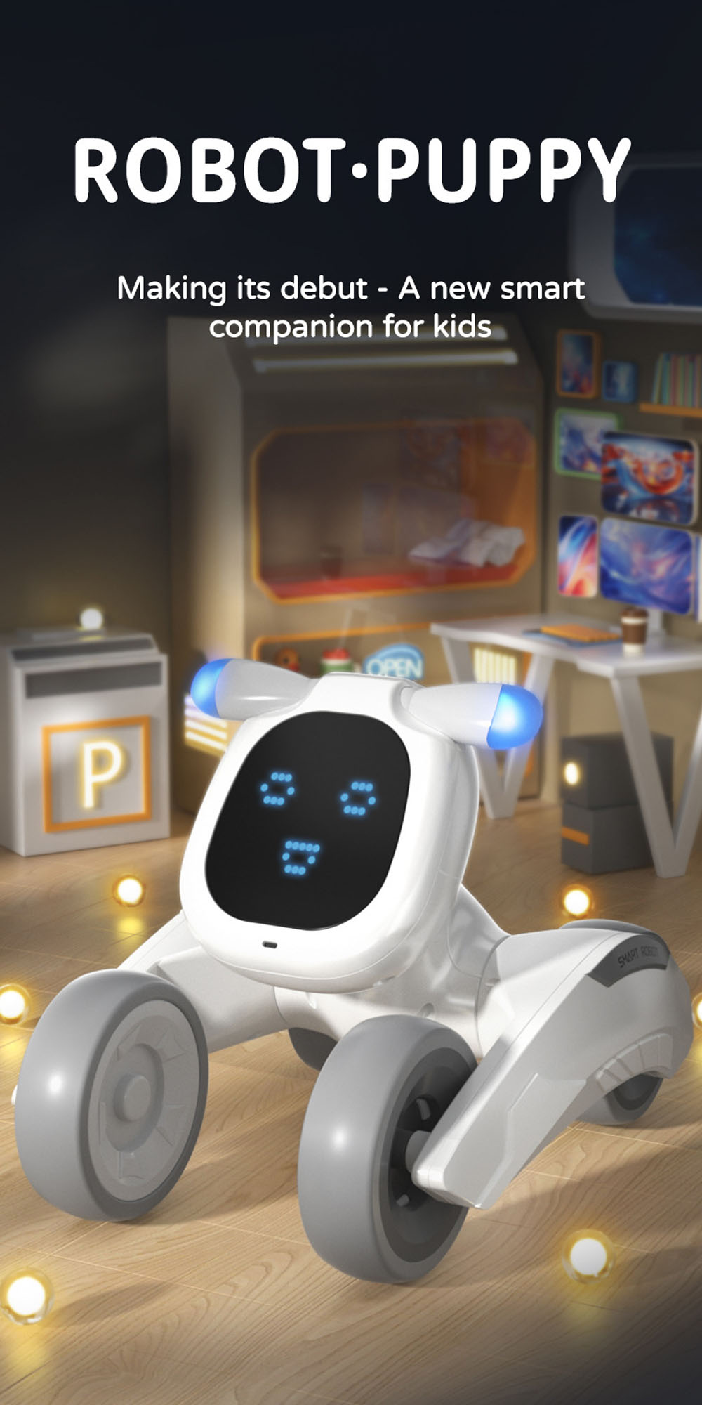 JJRC RC Robot Dog Programmable Smart Interactive Stunt Car Dog With ...