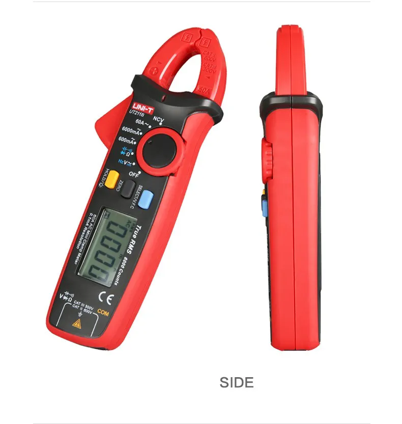 UNI-T UT211B Clamp Meter Digital 600mA 6000mA 60A Milliampere Current ...