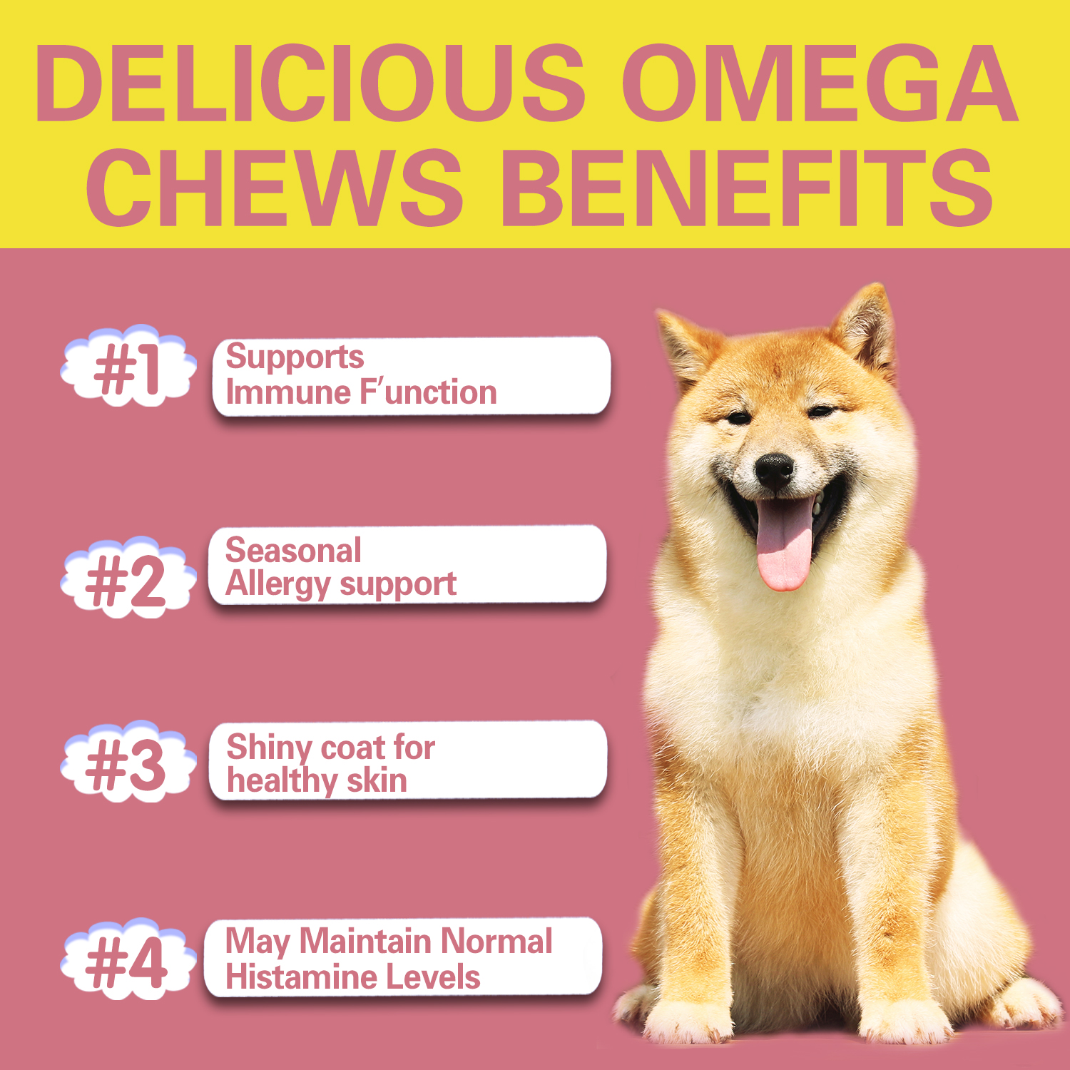 TOVITAR OMEGA bites cats and dogs soft chews a multivitamin healthy ...