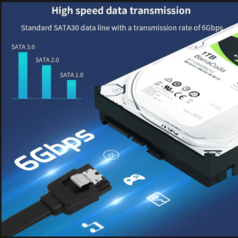 SATA 3.0 III hard drive data cable SATA cable 6Gbps suitable for HDD ...