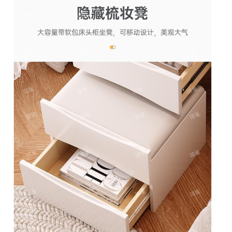 Ready Stock NEW Clamshell folding makeup table Removable vanity small ...
