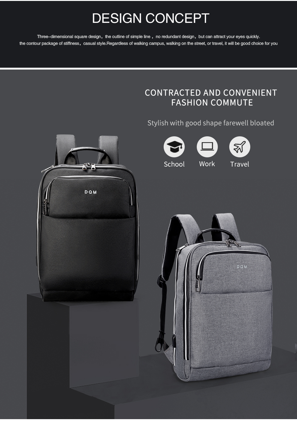 Tigernu 83305 Waterproof Men's Laptop iPad Backpack USB Port 150° Free ...