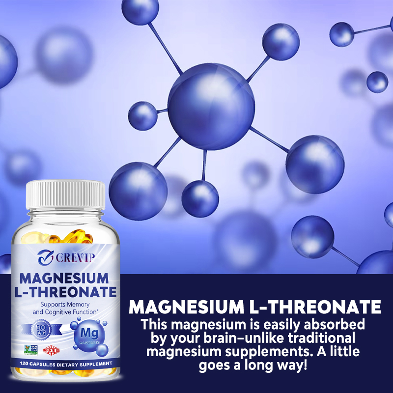 MAGNESIUM L-THREONATE - Contains 100% Elemental Magnesium - Brain ...