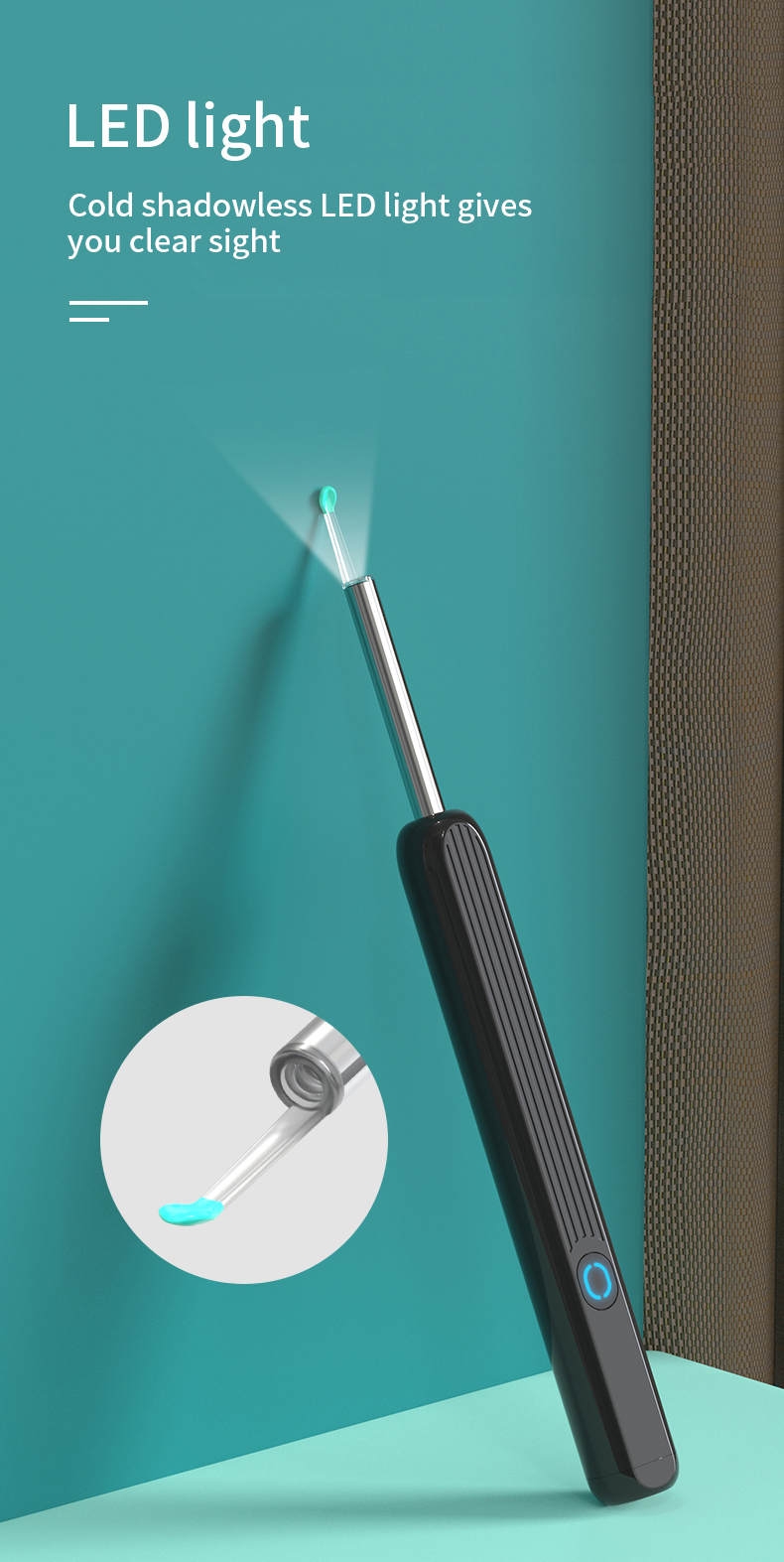 Wireless Smart Wi-fi Visual Ear Pick Camera Ear Wax Removal Tool Picker ...