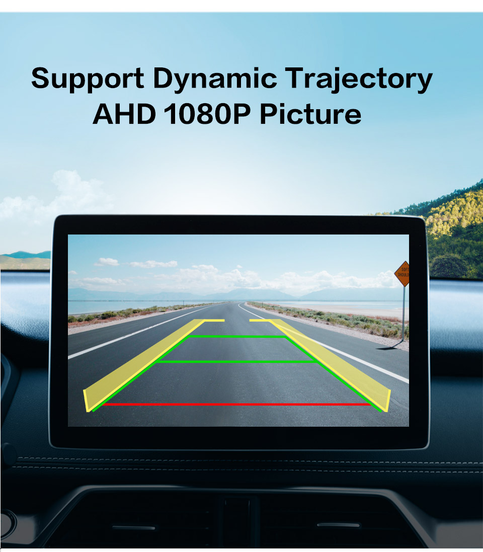 SMARTOUR 4K intelligent Dynamic Trajectory Reverse Camera AHD 1080P Car ...