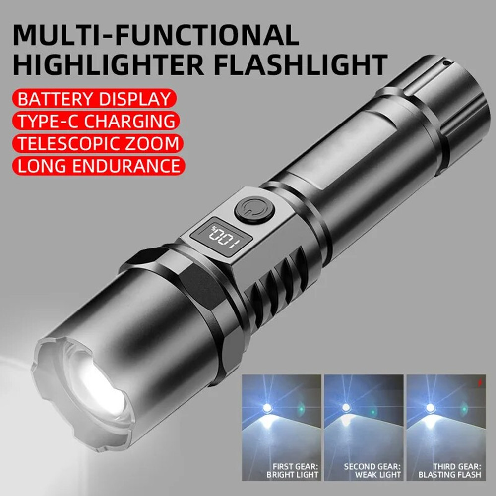 Multi-Functional Outdoor Strong Light LED Long-range With LCD Numerical ...