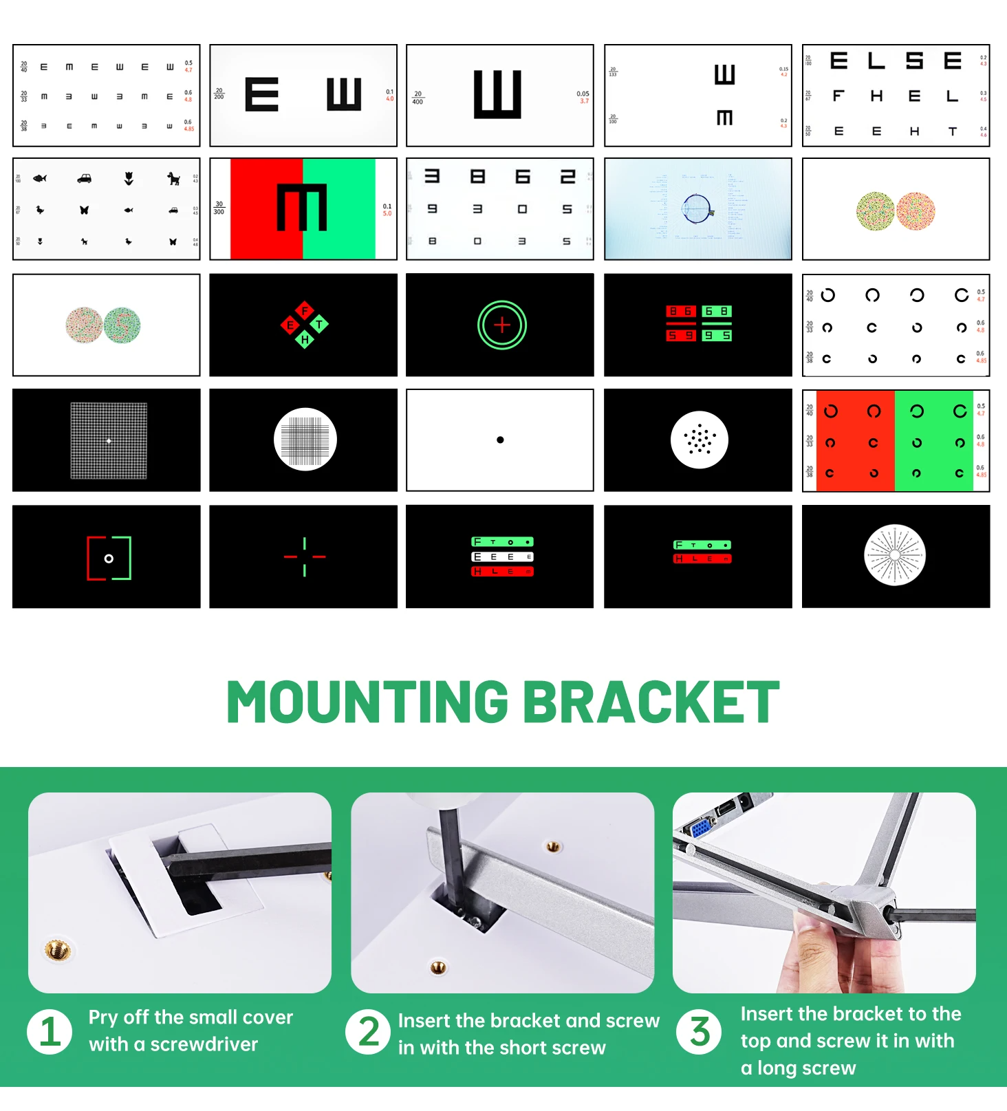 Premium Frameless 21.5 Inch HD LCD Visual Acuity Chart Vision Test ...