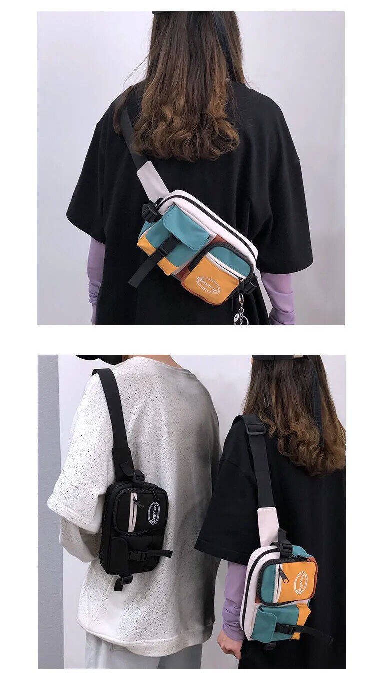 Ins Street Wear Messenger Bag Men's Shoulder Bag Waist Bag Japanese ...