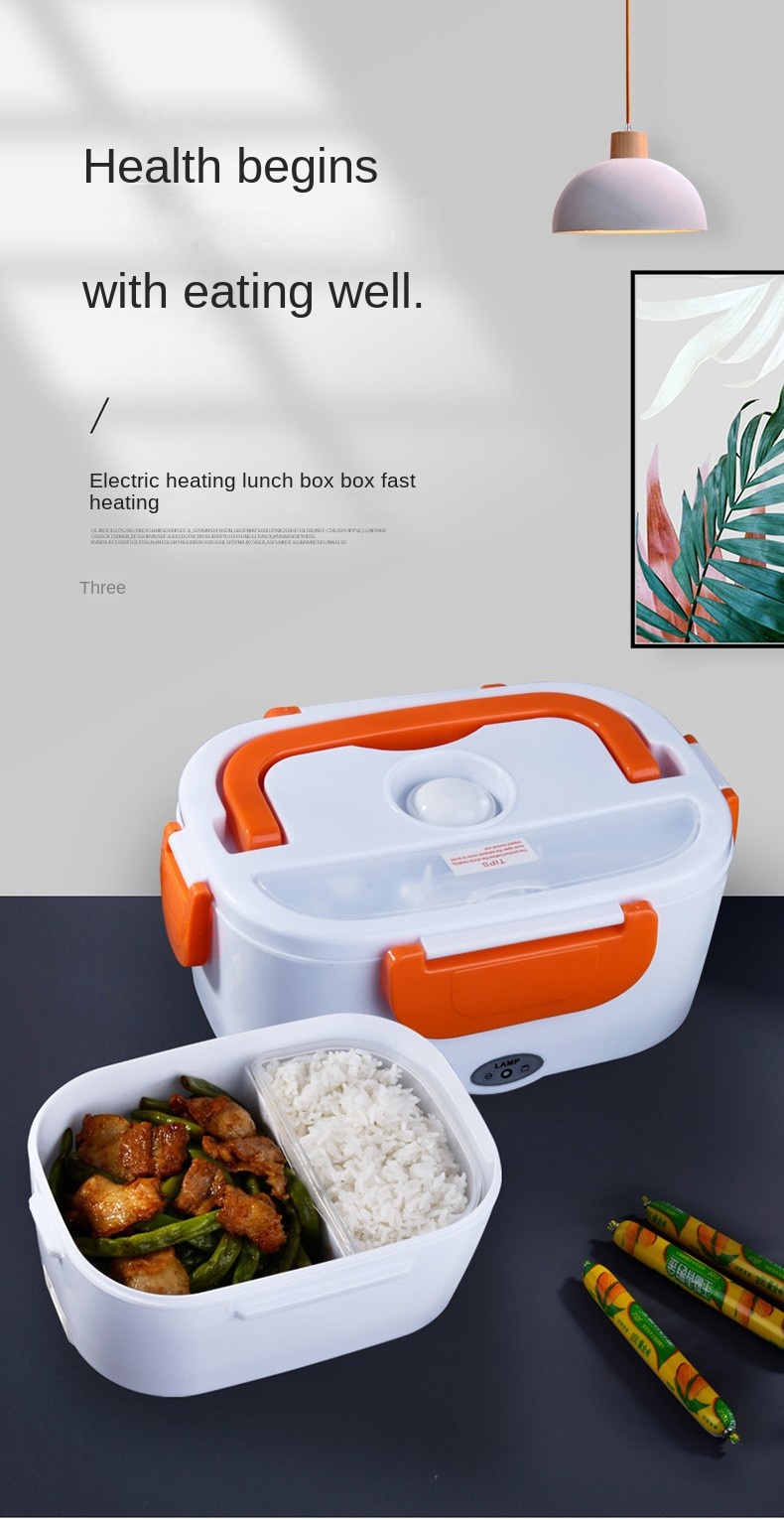 110V electric lunch box, insulated and heated lunch box, self heating ...