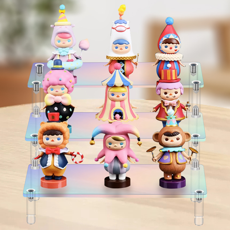 Acrylic Display Rack Cosmetic Shelf Nail Polish Transparent Ladder ...