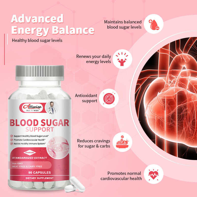 Alliwise Blood Sugar Supplement 800mg Support Normal Blood Sugar Levels ...