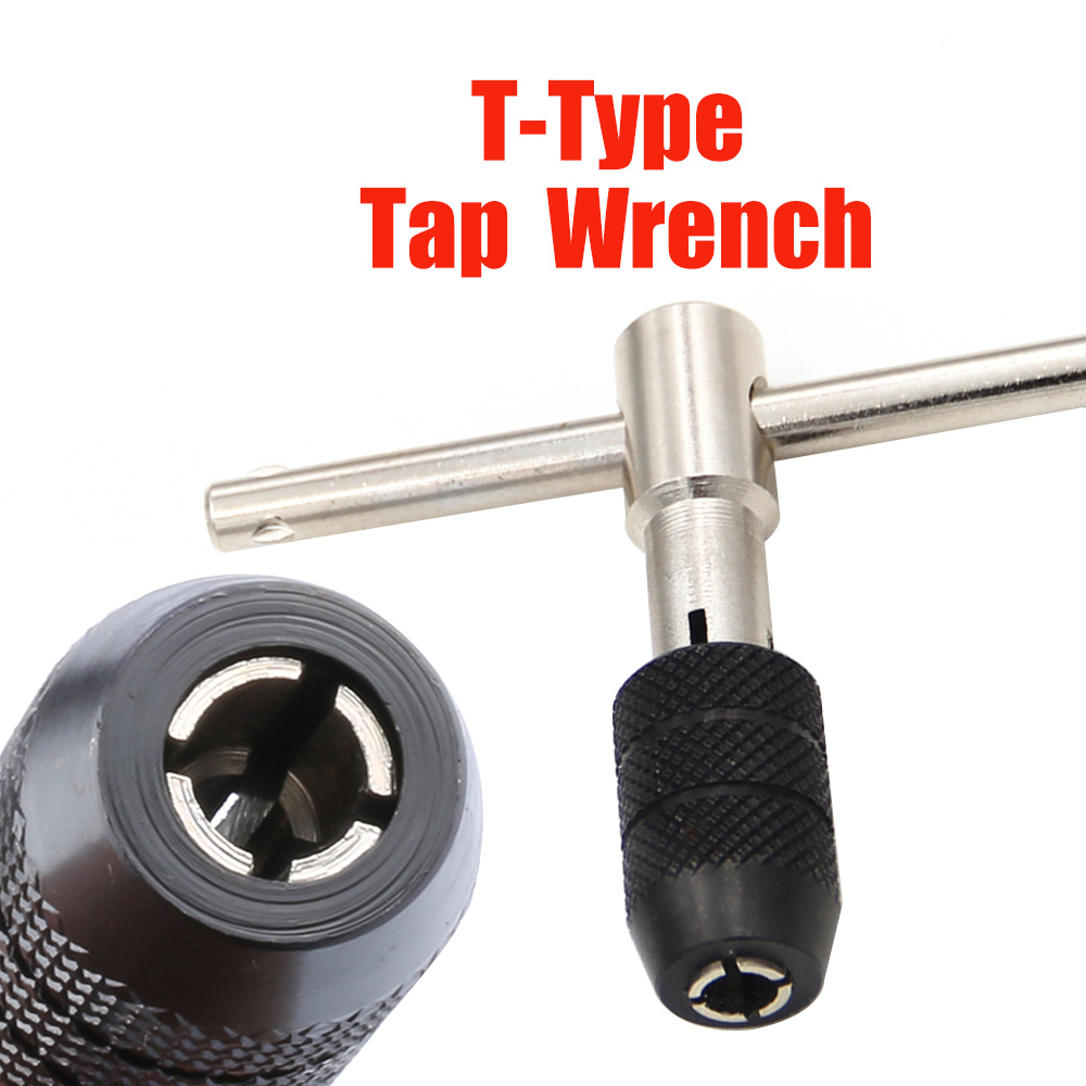 6PCS T-shaped 3mm-6mm tap wrench Set Hand Tapping Tools Machine Screw ...