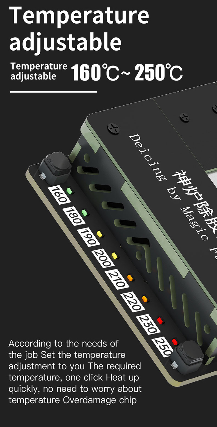 MaAnt SL-2 Preheating Platform Constant Temperature BGA glue removing station for iPhone Android ...