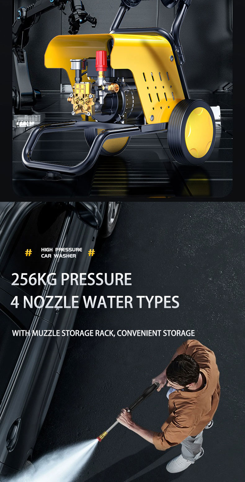 5200W Water jet High Pressure Cleaner Water Jet Sprayer Machine Mesin ...