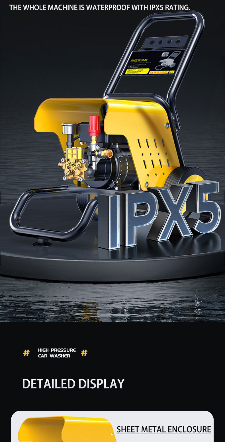 5200W Water jet High Pressure Cleaner Water Jet Sprayer Machine Mesin ...