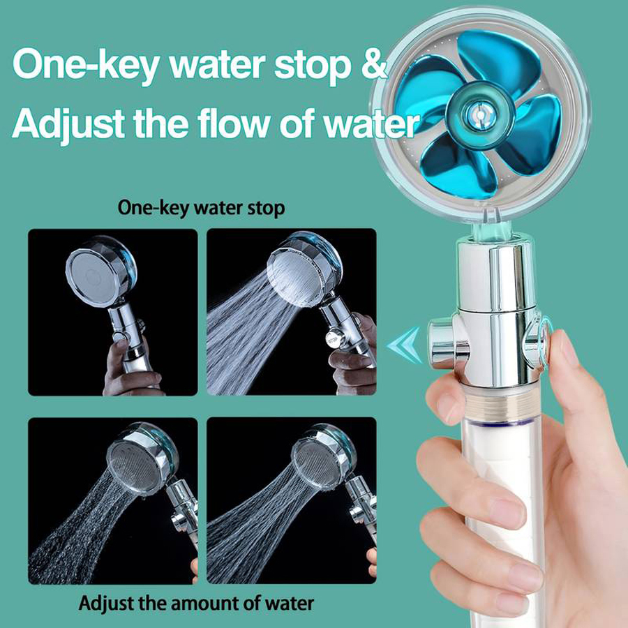 1pc Turbocharged Filter Shower Head, Handheld Shower For Home Bathroom ...
