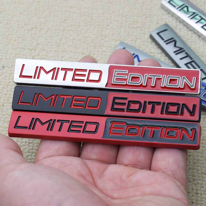 Metal Modified Label LIMITED EDITION Car Sticker Body Side Label Tail ...