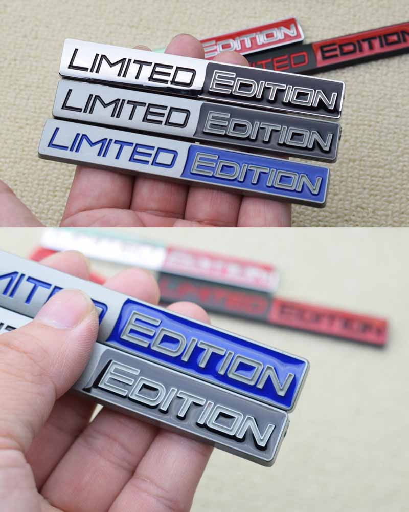 Metal Modified Label LIMITED EDITION Car Sticker Body Side Label Tail ...