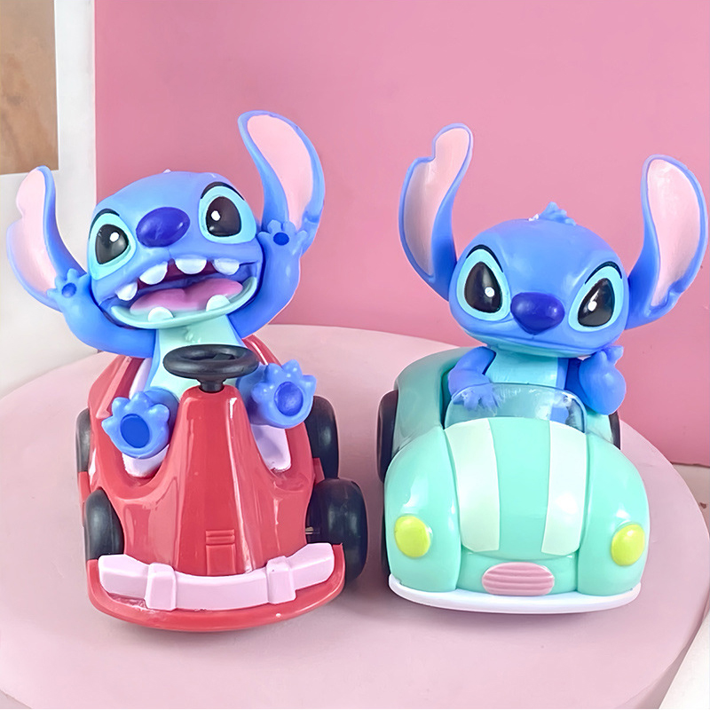 6Pcs/Set 9cm Anime Lilo & Stitch Figure Scrump Ugly Girl Gold Stitch ...