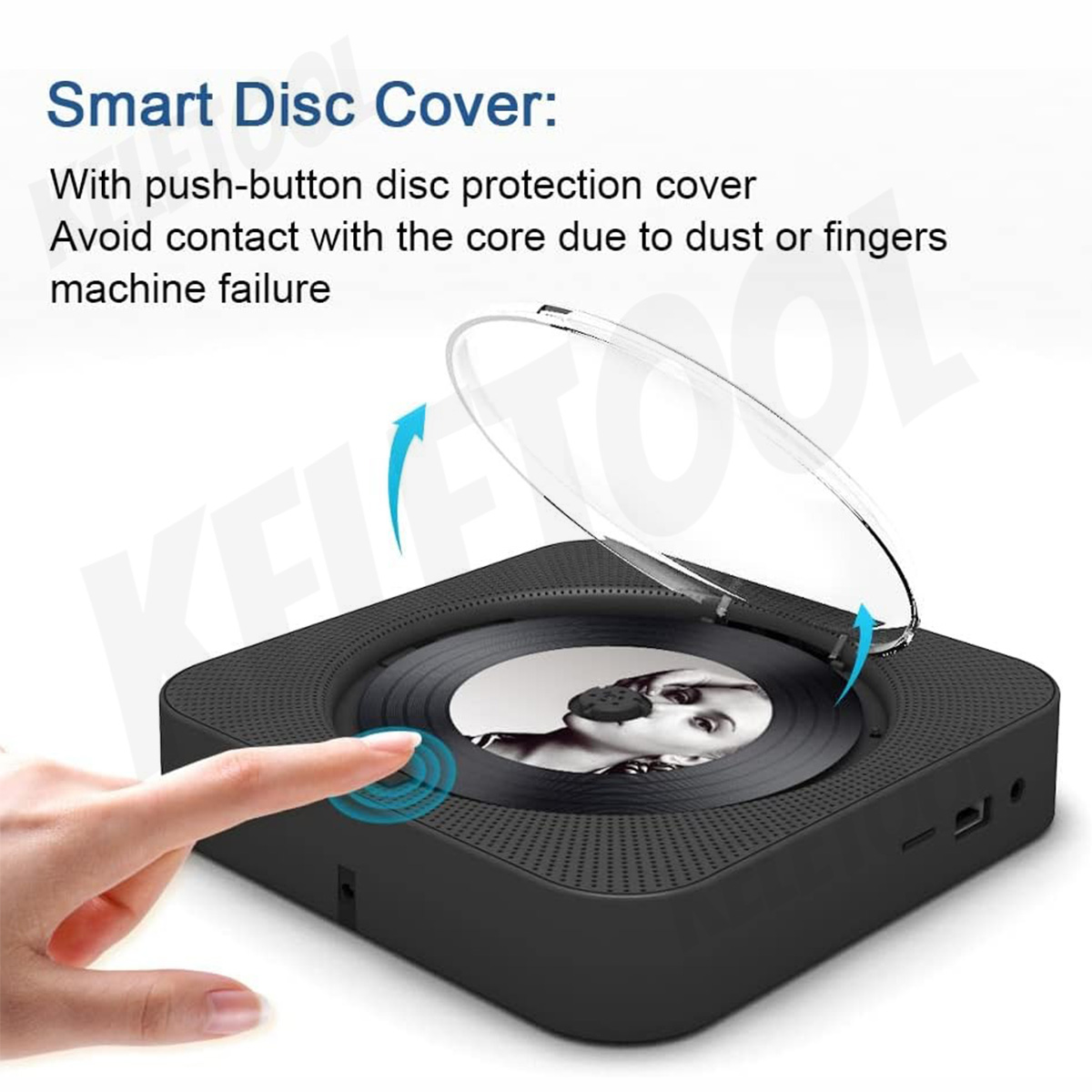 dvd player cd player Wall Mounted CD Player With Bluetooth Remote ...