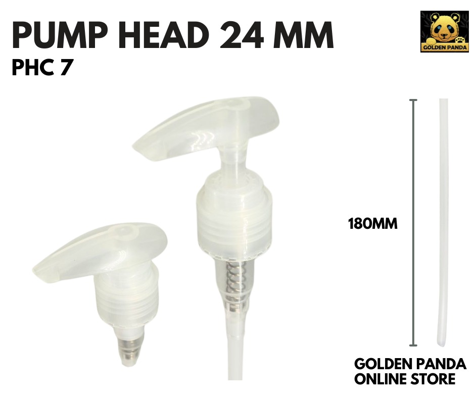 PHC7 24mm Pump Head Transparent White Glossy Olive Head/ 180mm tube ...