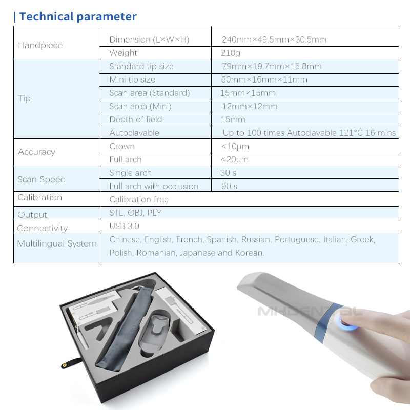 Original Runyes 3DS V3 PRO Digital Dental Intraoral 3D Scanner with ...