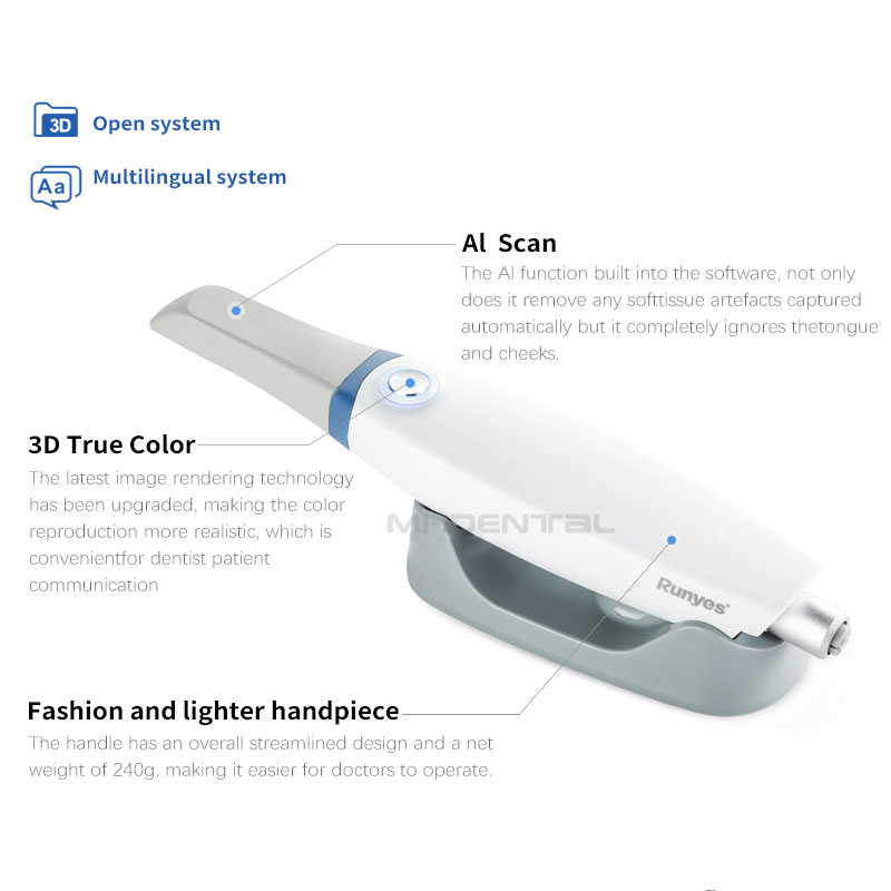 Original Runyes 3DS V3 PRO Digital Dental Intraoral 3D Scanner with ...