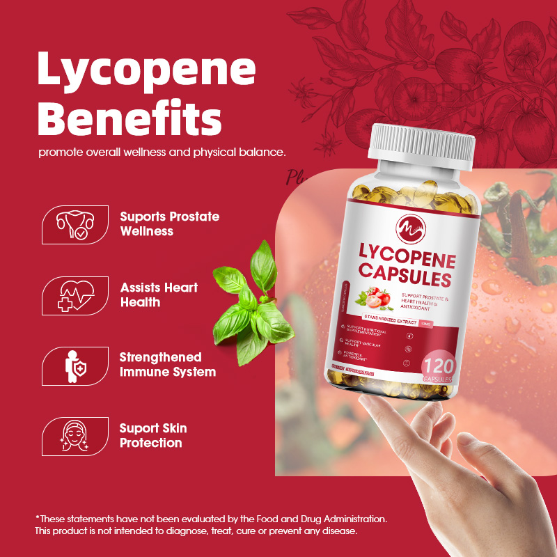 Minch Lycopene Capsules Support Prostate & Heart Health & Antioxidant ...