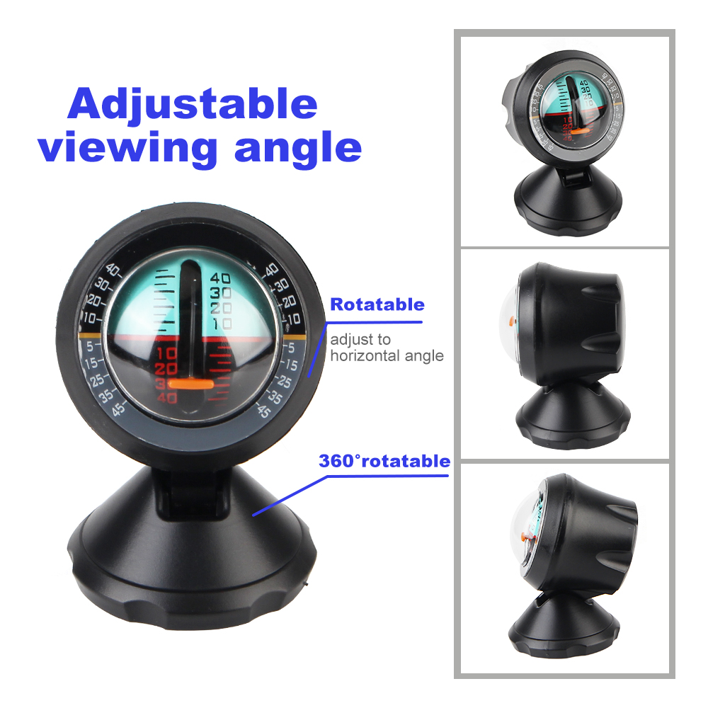 Car Inclinometer Level Tilt Gauge Gradient Balancer Car level slope ...