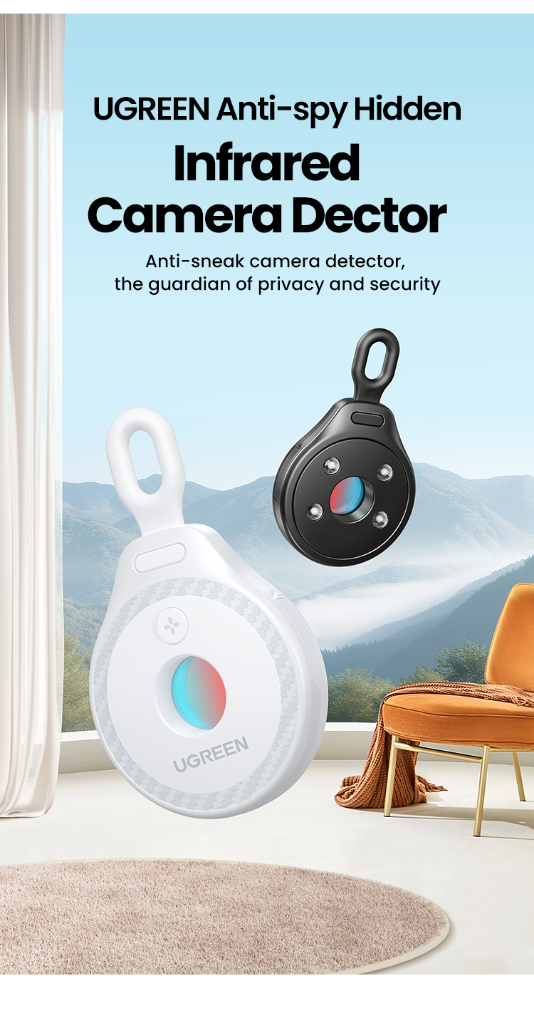 UGREEN Portable Security Detector with Anti-Peeping Hidden Lens Camera ...