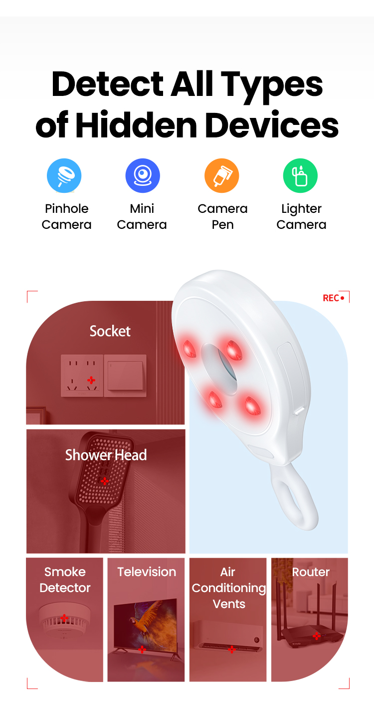 UGREEN Portable Security Detector with Anti-Peeping Hidden Lens Camera ...