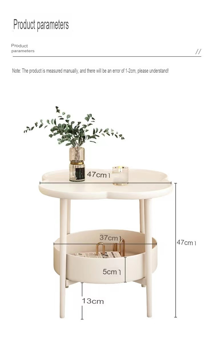 Minimalism Modern Coffee Table Simple Double Layer Storage Rack With ...
