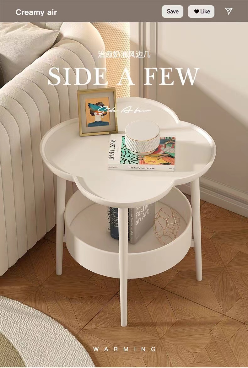 Minimalism Modern Coffee Table Simple Double Layer Storage Rack With ...