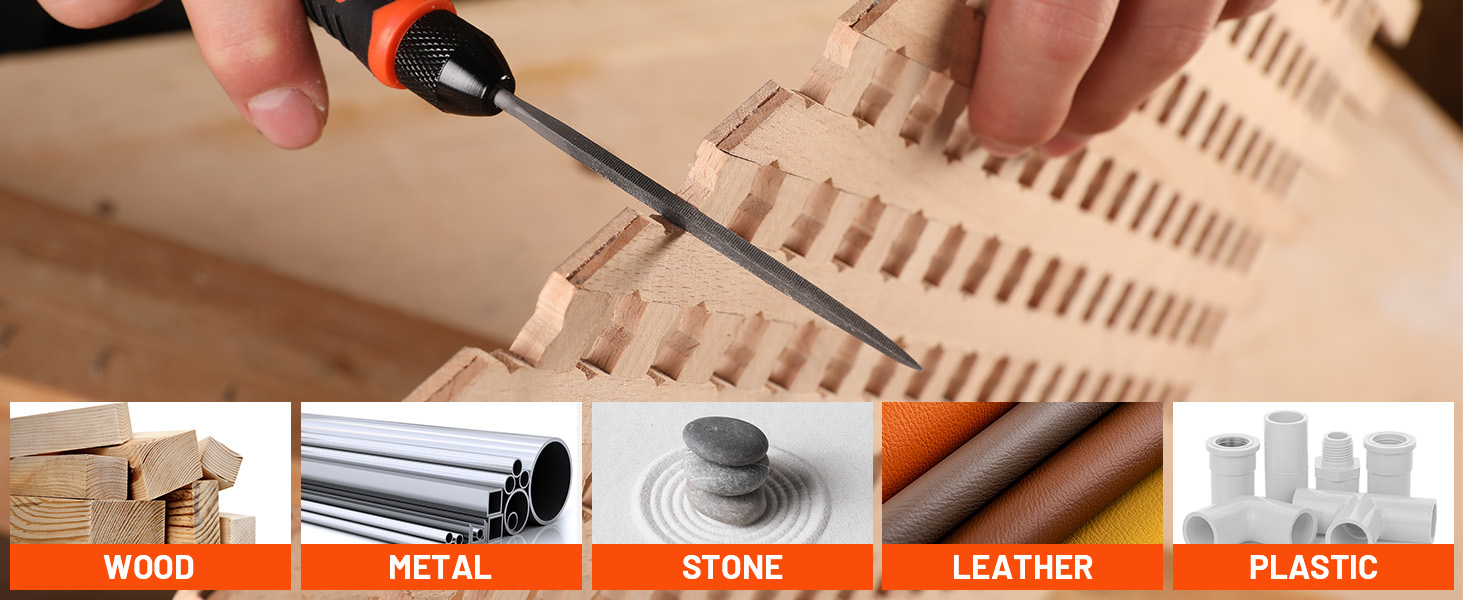 ValueMax 7PCS Interchangeable Needle File Set, Small File Set Includes ...