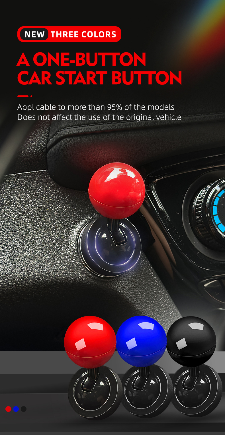 Metal Car One-button Start Lever Ignition Engine Push Button Bar ...