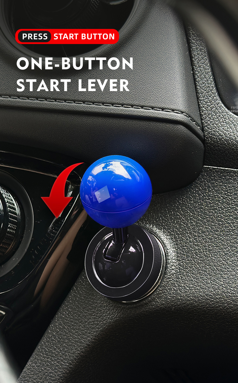 Metal Car One-button Start Lever Ignition Engine Push Button Bar ...