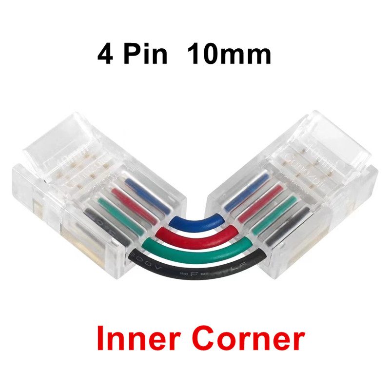 1 pcs COB Connector L-shaped/Corner Connector Unwired Clips Solderless ...