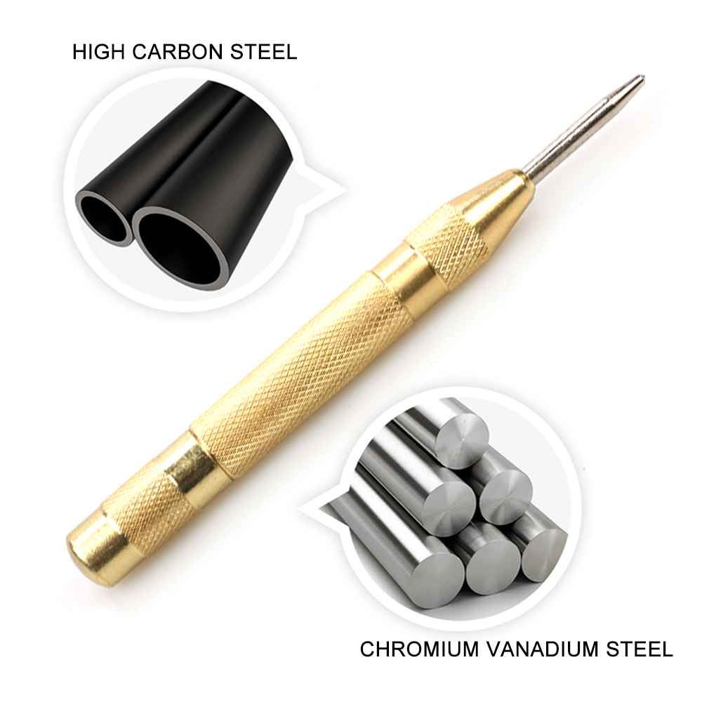 1pc Automatic Center Punch For Metal, Strong Spring Loaded Center Punch ...