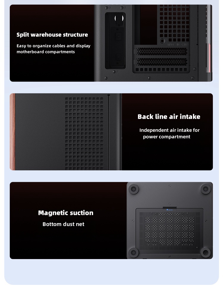 Jonsbo TK-0 ITX Sea View Room Case Glass Side Transparent Small Case ...