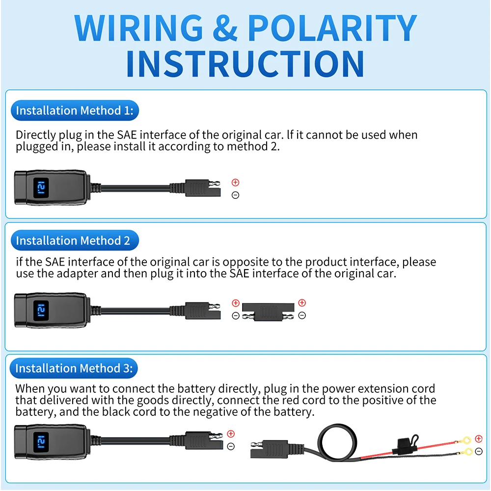 PD QC3.0 Motorcycle USB Fast Cellular Charger Waterproof Type C Port ...
