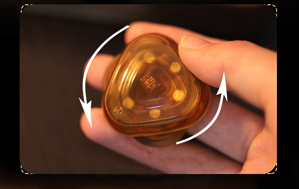 Random Color Rice Ball Mechanical Ratchet Paragraph Hand Fidget Spinner ...