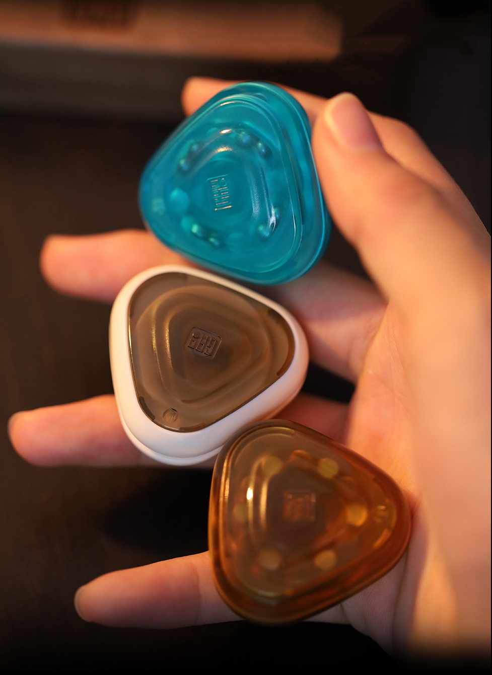 Random Color Rice Ball Mechanical Ratchet Paragraph Hand Fidget Spinner ...