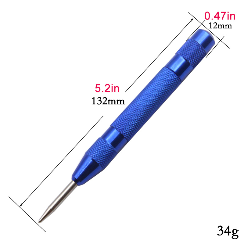 1pc Automatic Center Punch For Metal, Strong Spring Loaded Center Punch ...
