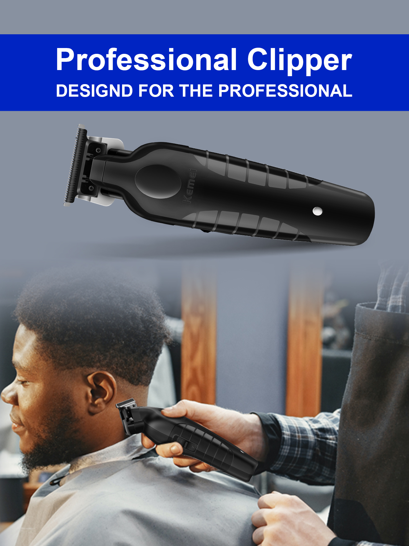 KM-2299 Electric Clipper Electric Clipper USB Oil Head Carving Push ...