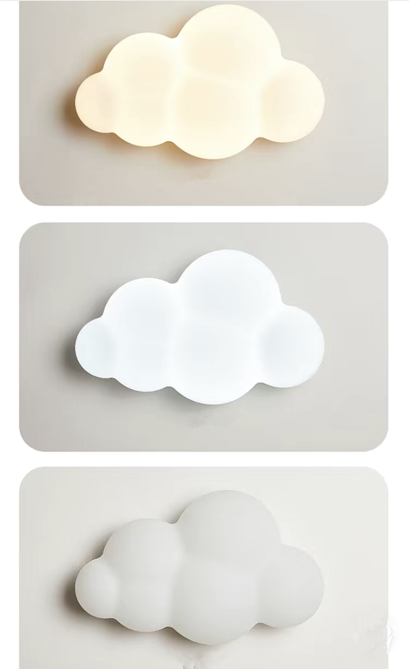 Cloud wall Lamp,Cream White Corridor Light,Creative Ceiling Lamps,Home ...