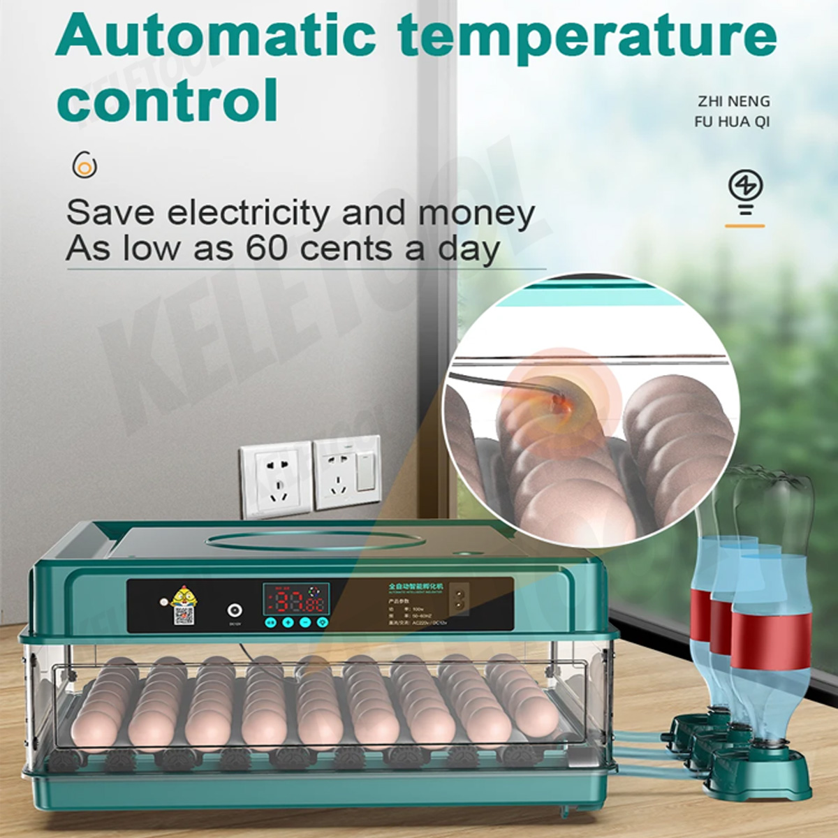 150 Incubator egg automatic Thermostat alat mesin penetas tempat ...