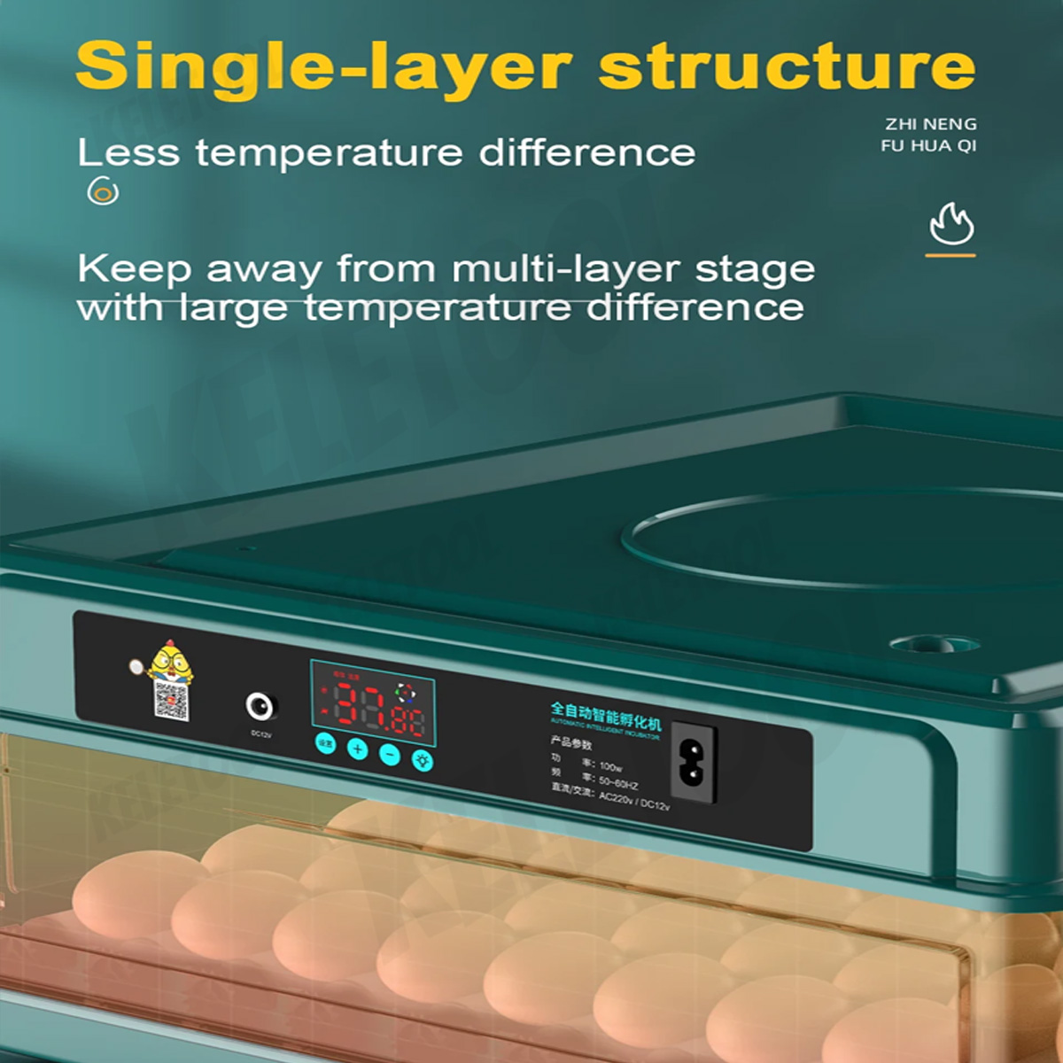 150 Incubator egg automatic Thermostat alat mesin penetas tempat ...