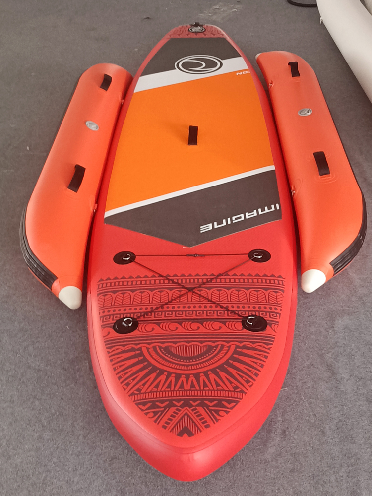 SUP paddle board anti-rollover pontoon inflatable surfboard balance ...