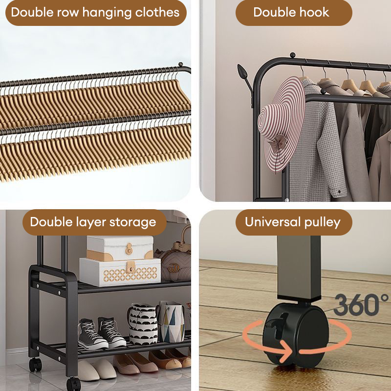 double pole clothes rack hanging rack clothes hanger rack clothes rack ...